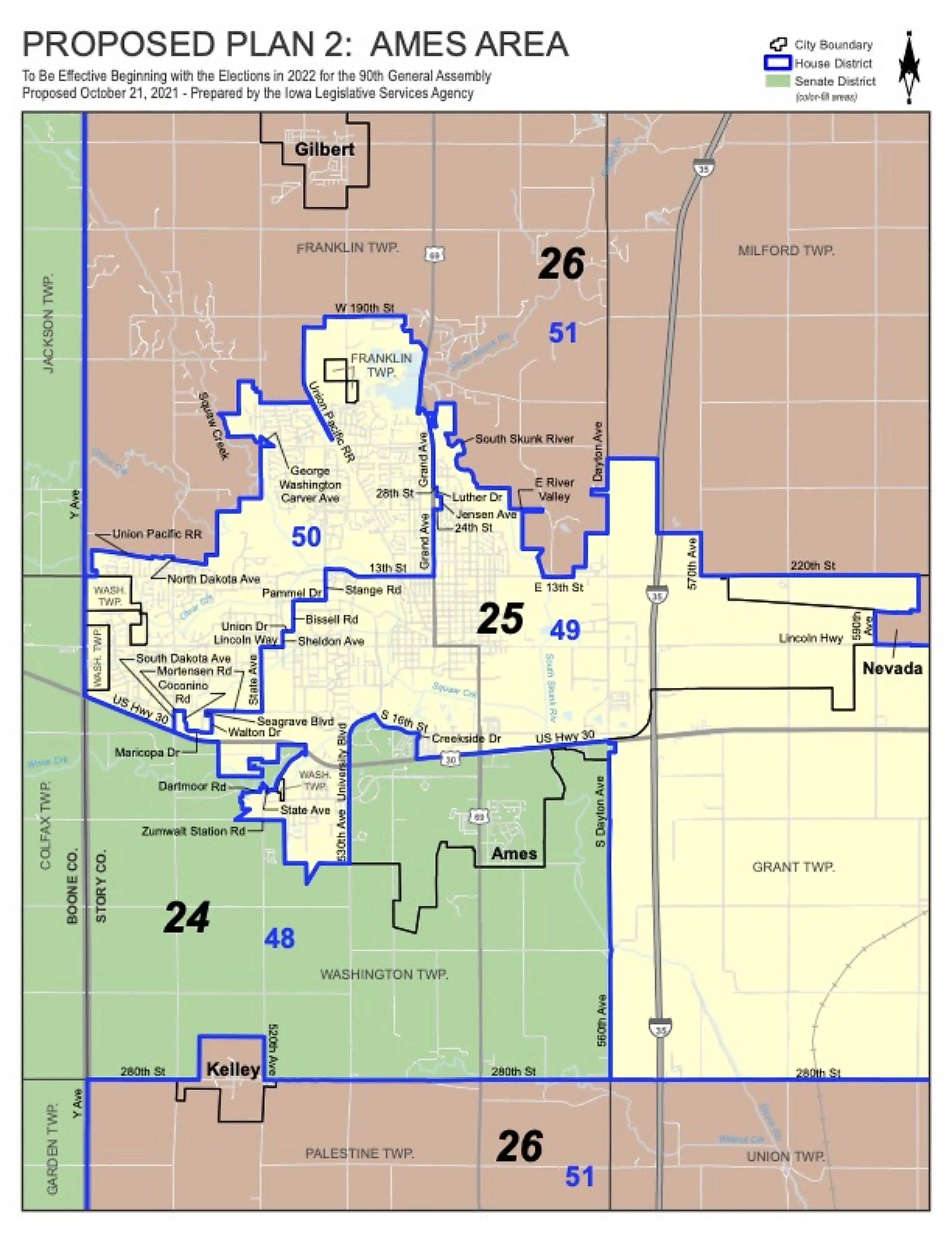 First look at Iowa's new House, Senate maps in cities, suburbs ...